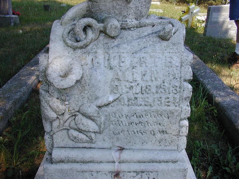White Oak Cemetery, Morgan Co., KY/Allen, Gilbert